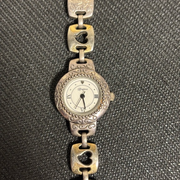 Brighton | Accessories | Vintage Brighton Silver Heart Link Watch ...